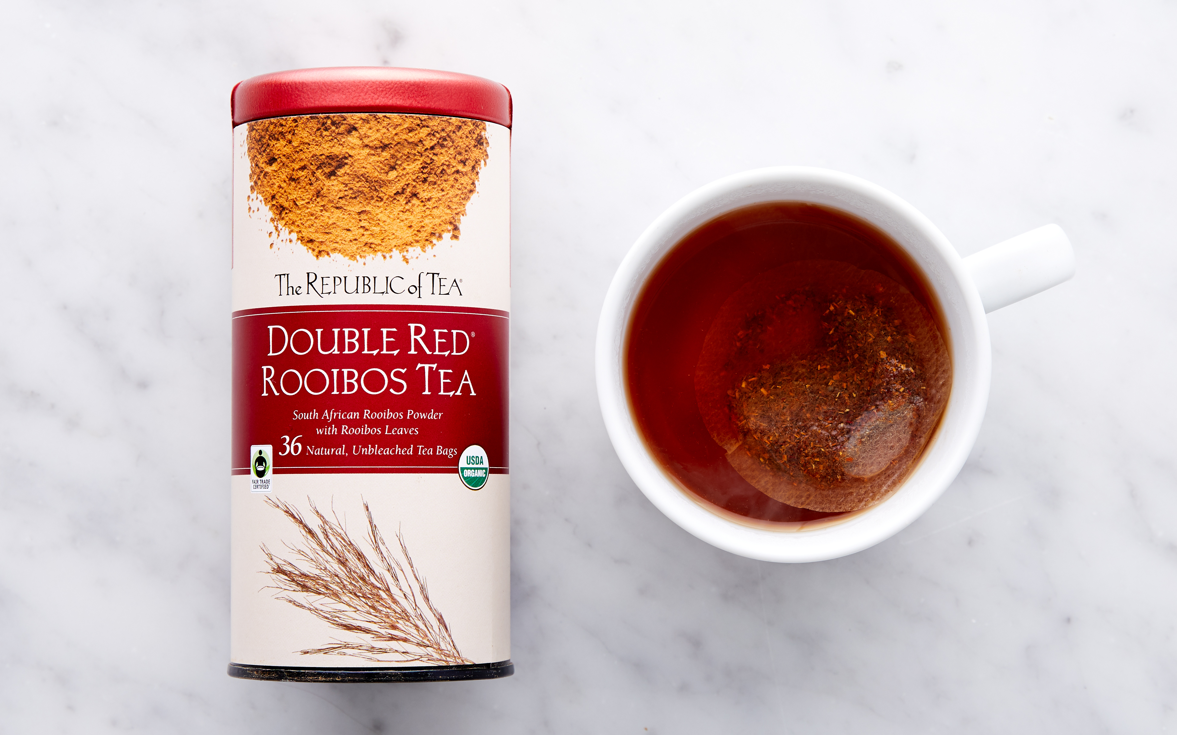 Organic Double Red Rooibos Tea | 36 count | The Republic of Tea | Good Eggs
