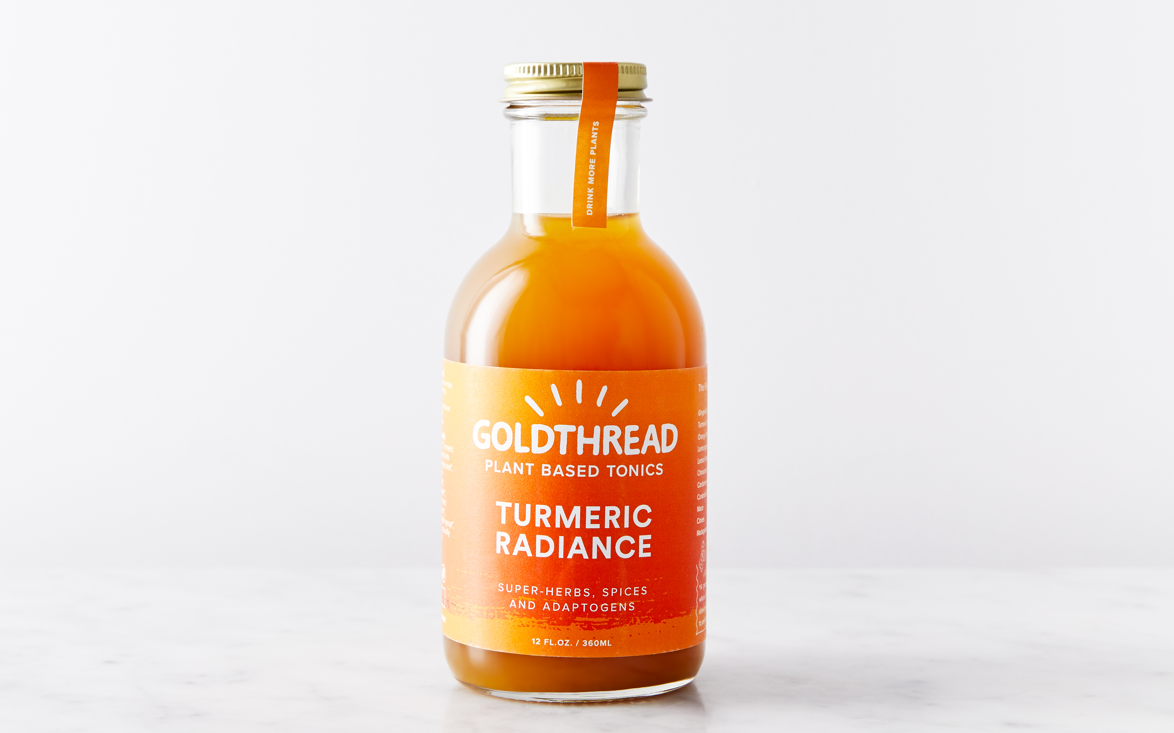 Turmeric Radiance Plant-Based Tonic | 12 fl oz | Goldthread | Good Eggs