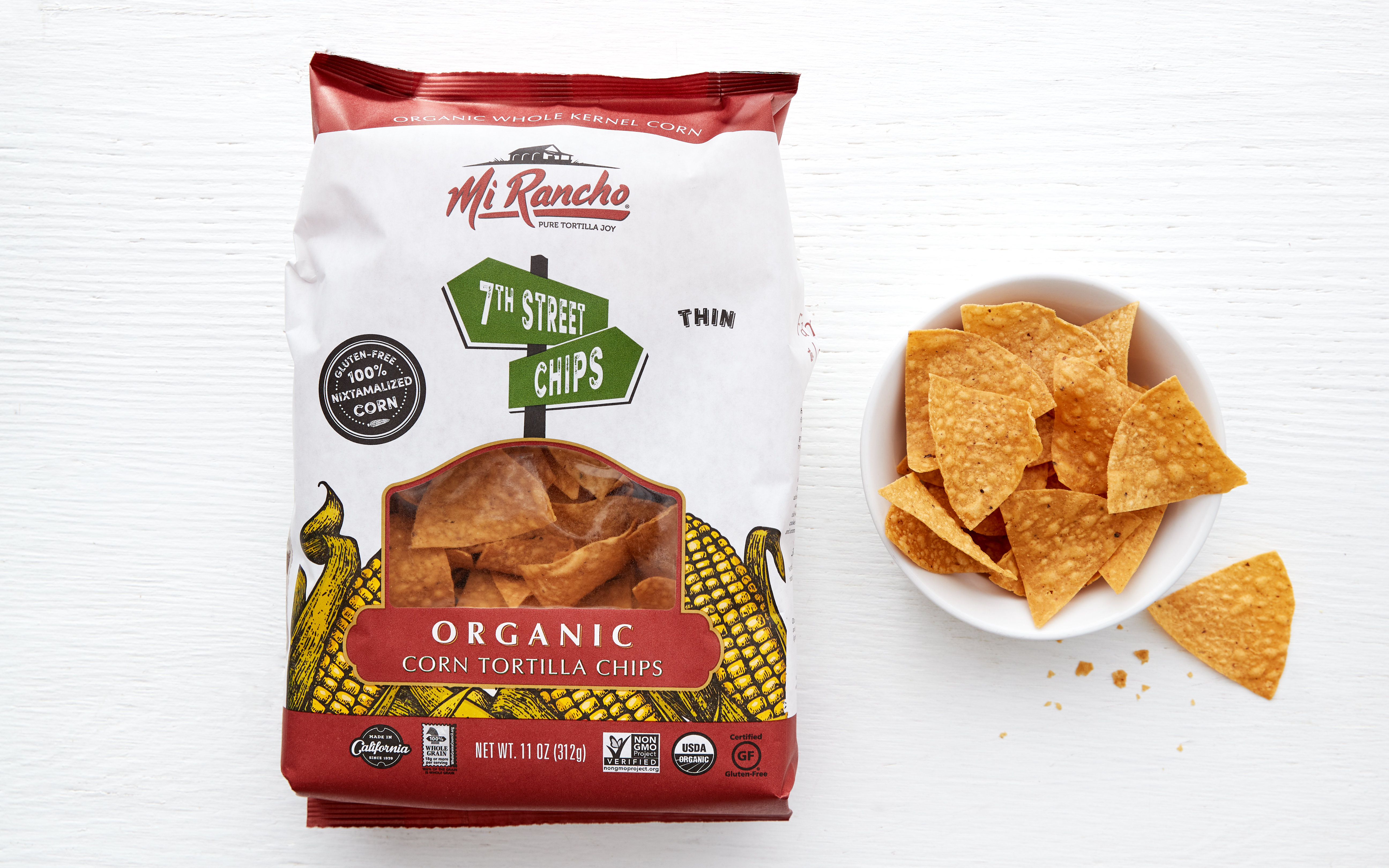 7th Street Thin Corn Tortilla Chips | 11 oz | Mi Rancho | Good Eggs