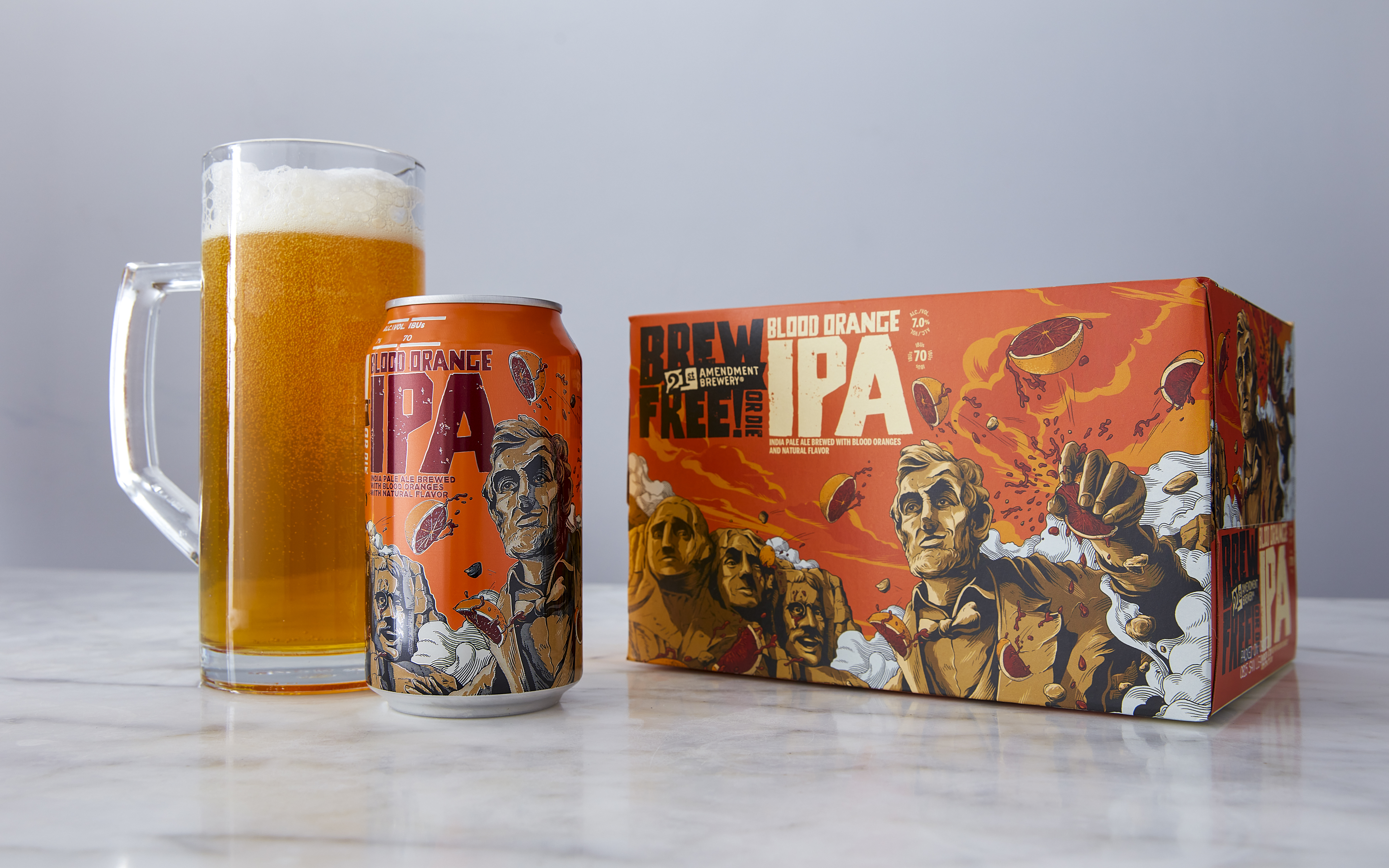 Brew Free! or Die Blood Orange IPA | 6 count | 21st Amendment Brewery ...