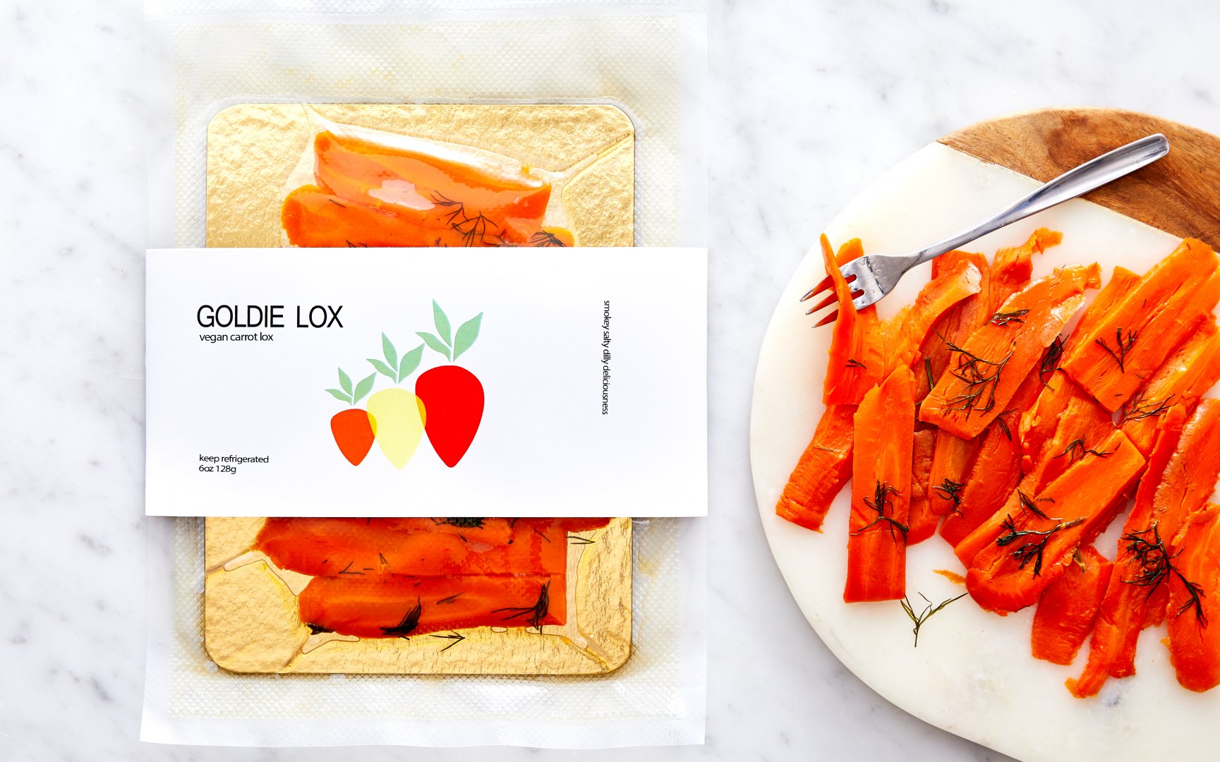 Vegan Carrot Lox | 6 oz | Goldie Lox | Good Eggs