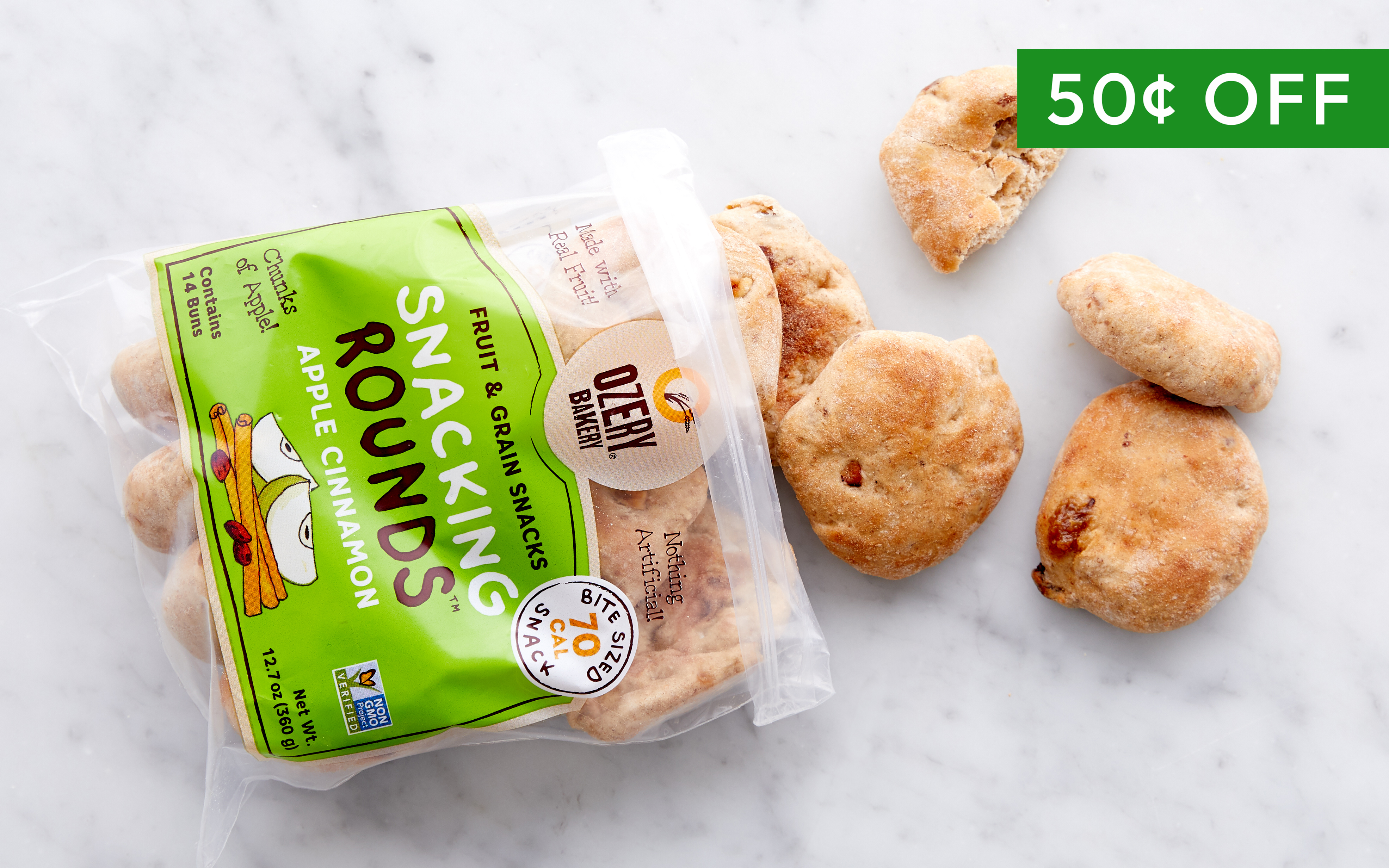 Apple Cinnamon Snacking Rounds | 6 count | Ozery Bakery | Good Eggs