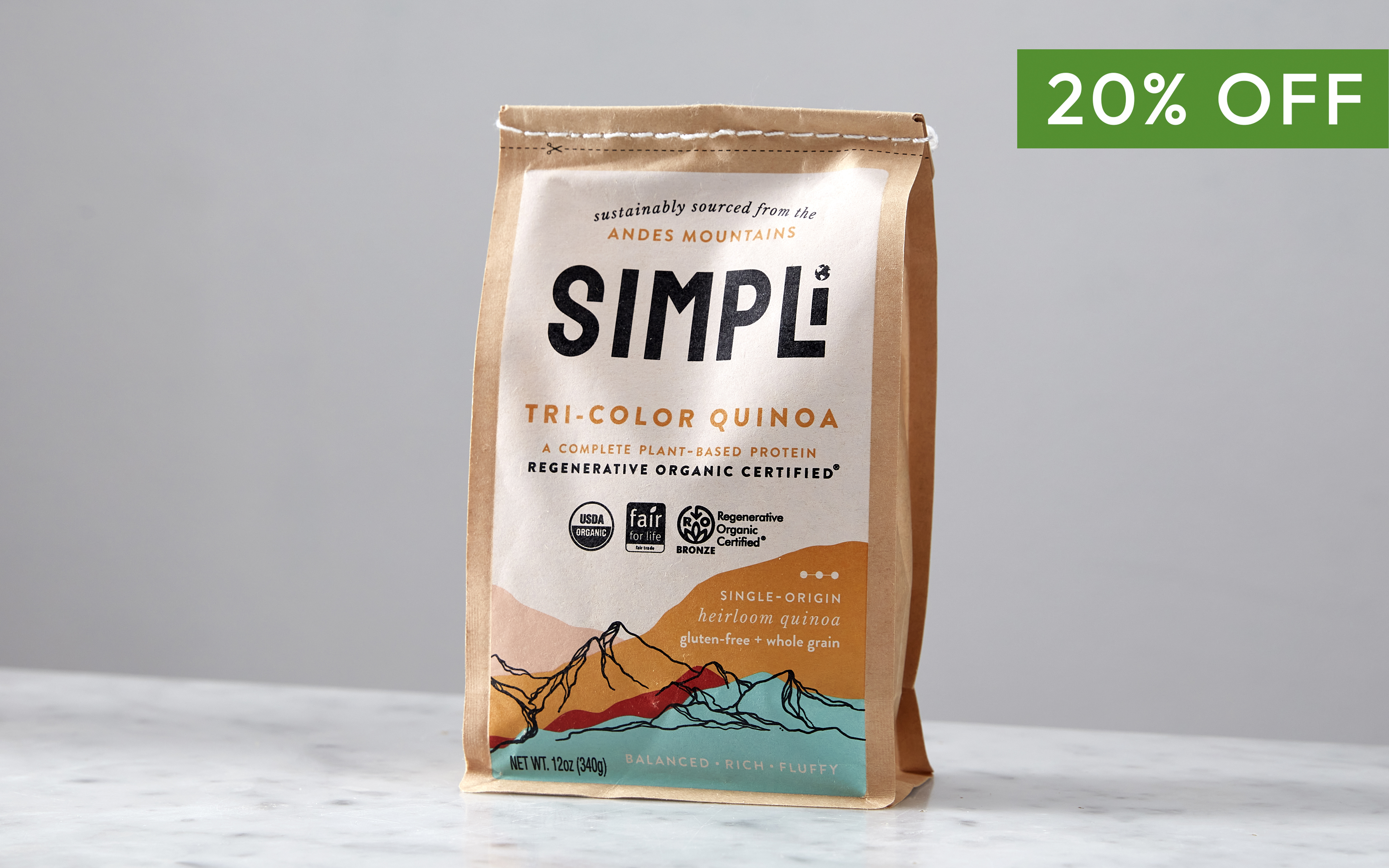 Regenerative Organic Tricolor Quinoa | 12 oz | SIMPLi | Good Eggs