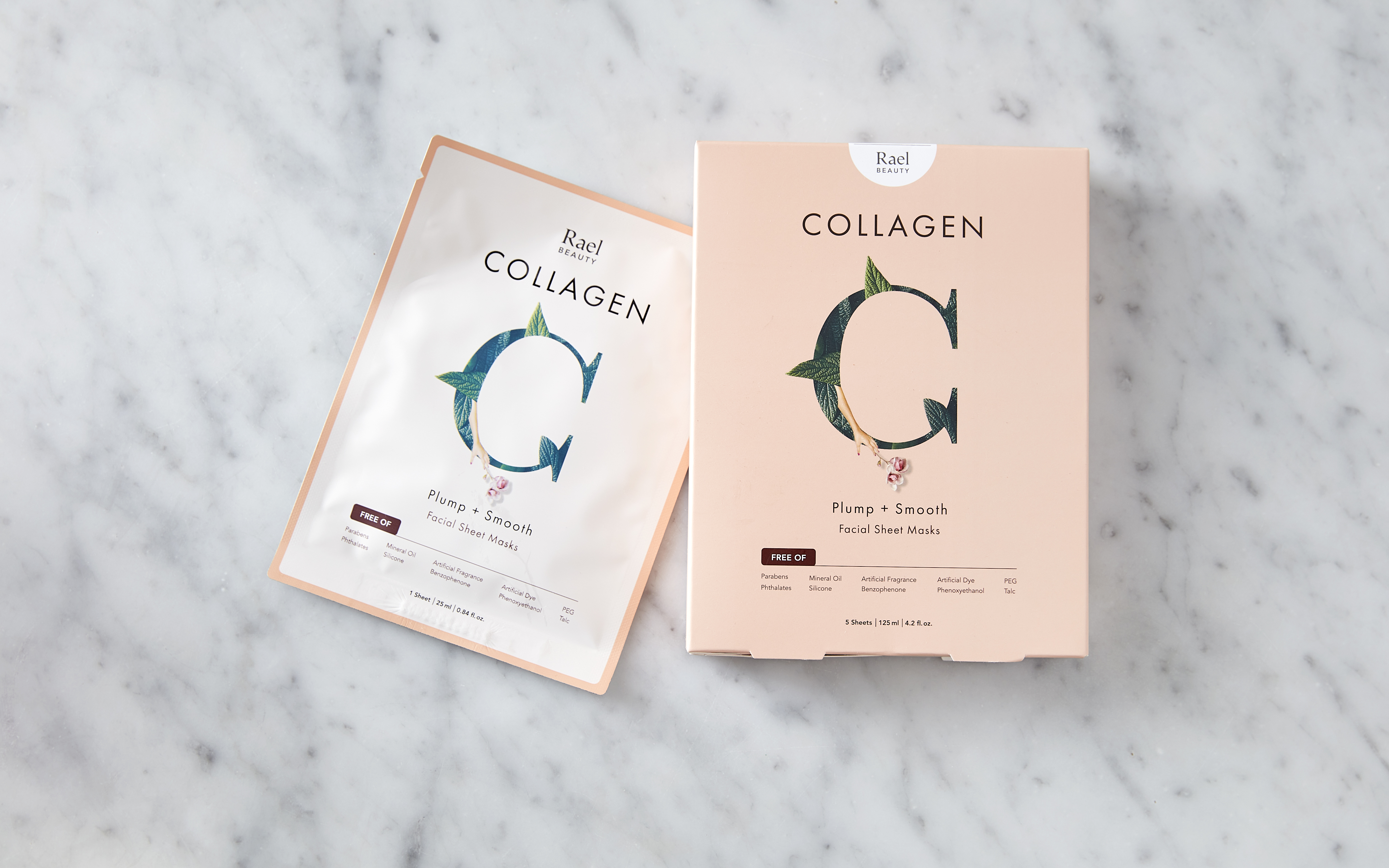 Collagen Facial Sheet Mask | 5 count | Rael | Good Eggs