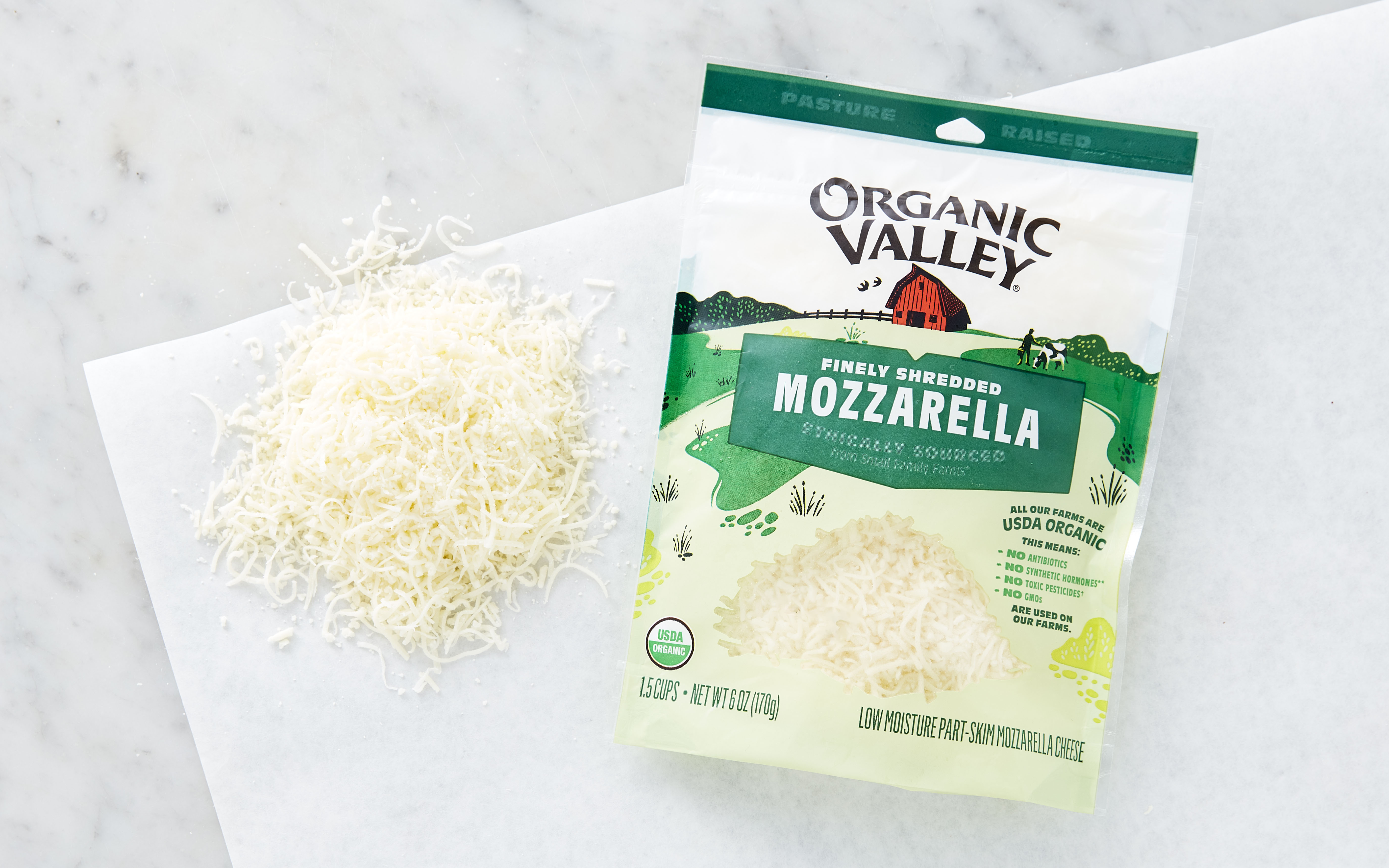 Organic Shredded Mozzarella Cheese | 6 oz | Organic Valley | Good Eggs