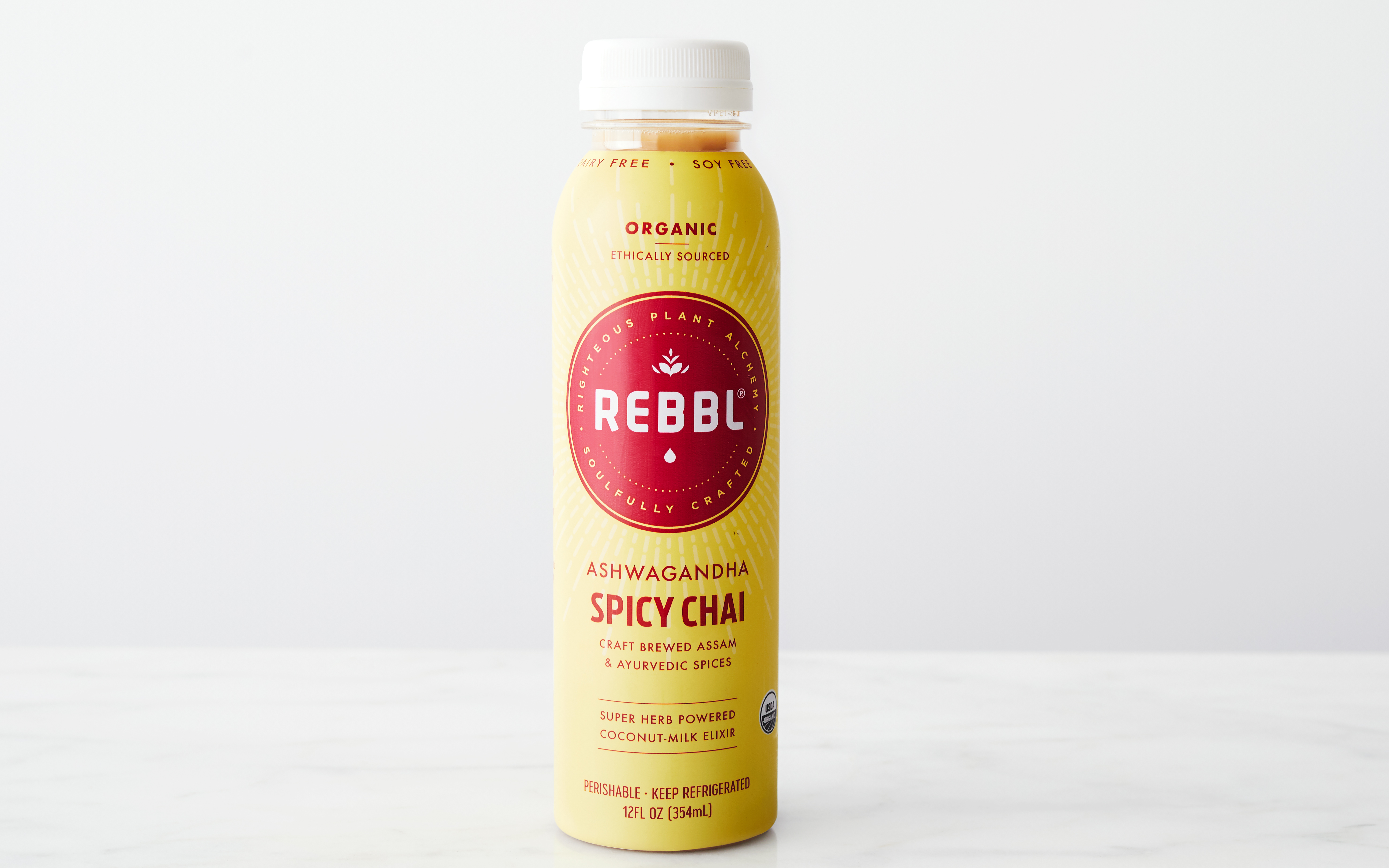 Organic Ashwagandha Spicy Chai Elixir | 12 fl oz | Rebbl | Good Eggs