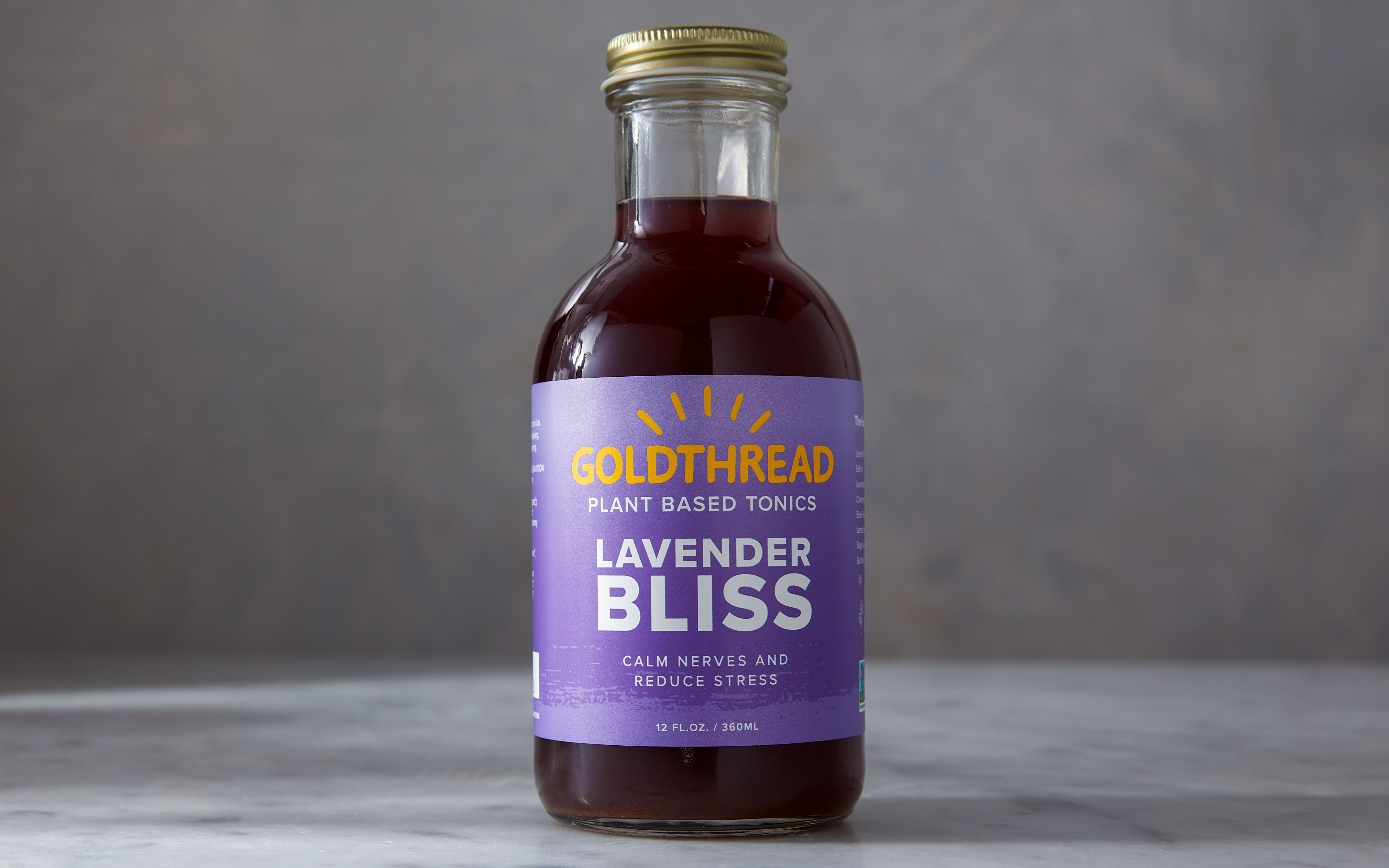 Lavender Bliss Plant-Based Tonic | 12 fl oz | Goldthread | Good Eggs