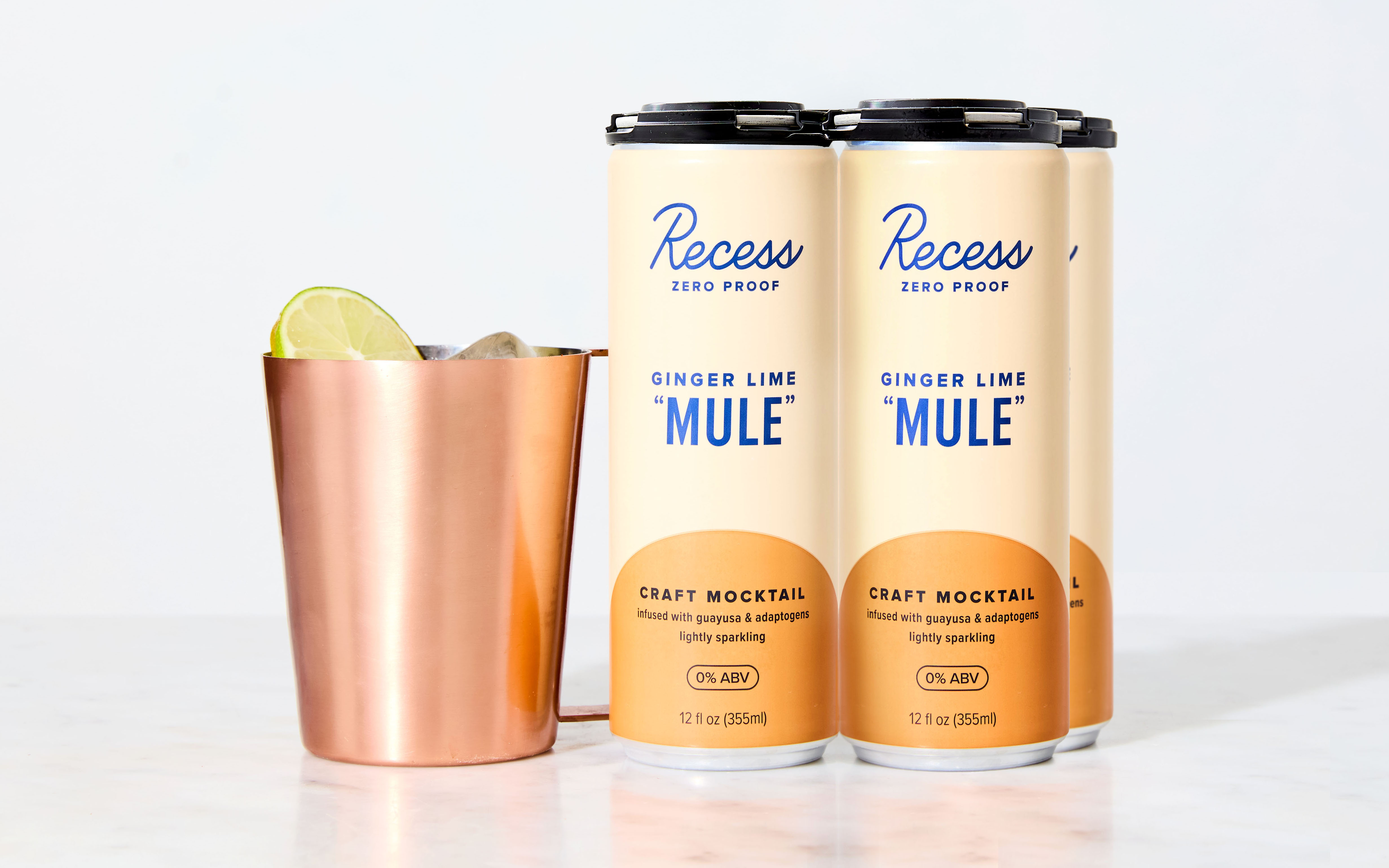Ginger Lime Mule Craft Mocktails | 4 count | Recess | Good Eggs