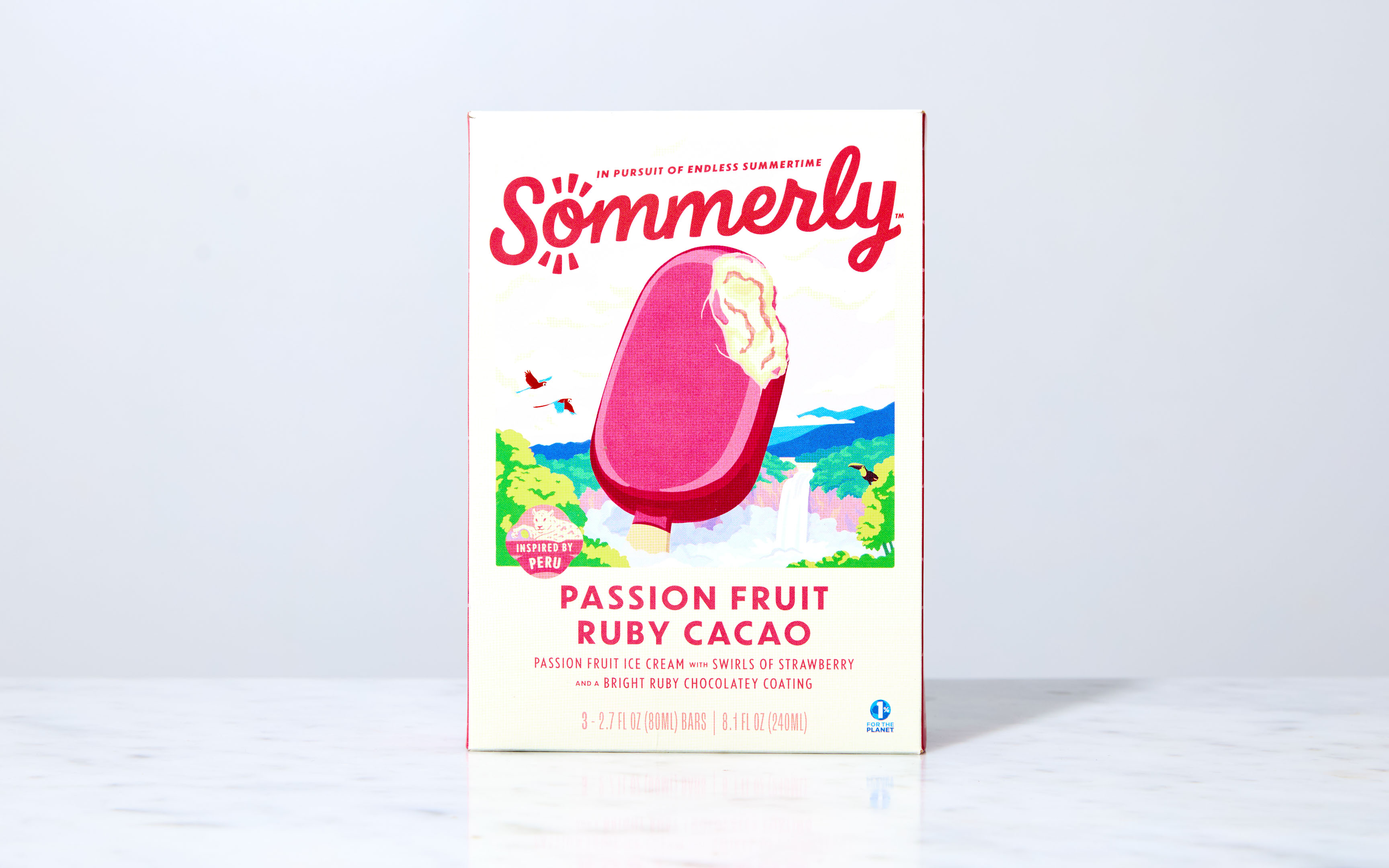 Passion Fruit Ruby Cacao Ice Cream Bars | 3 count | Sommerly | Good Eggs