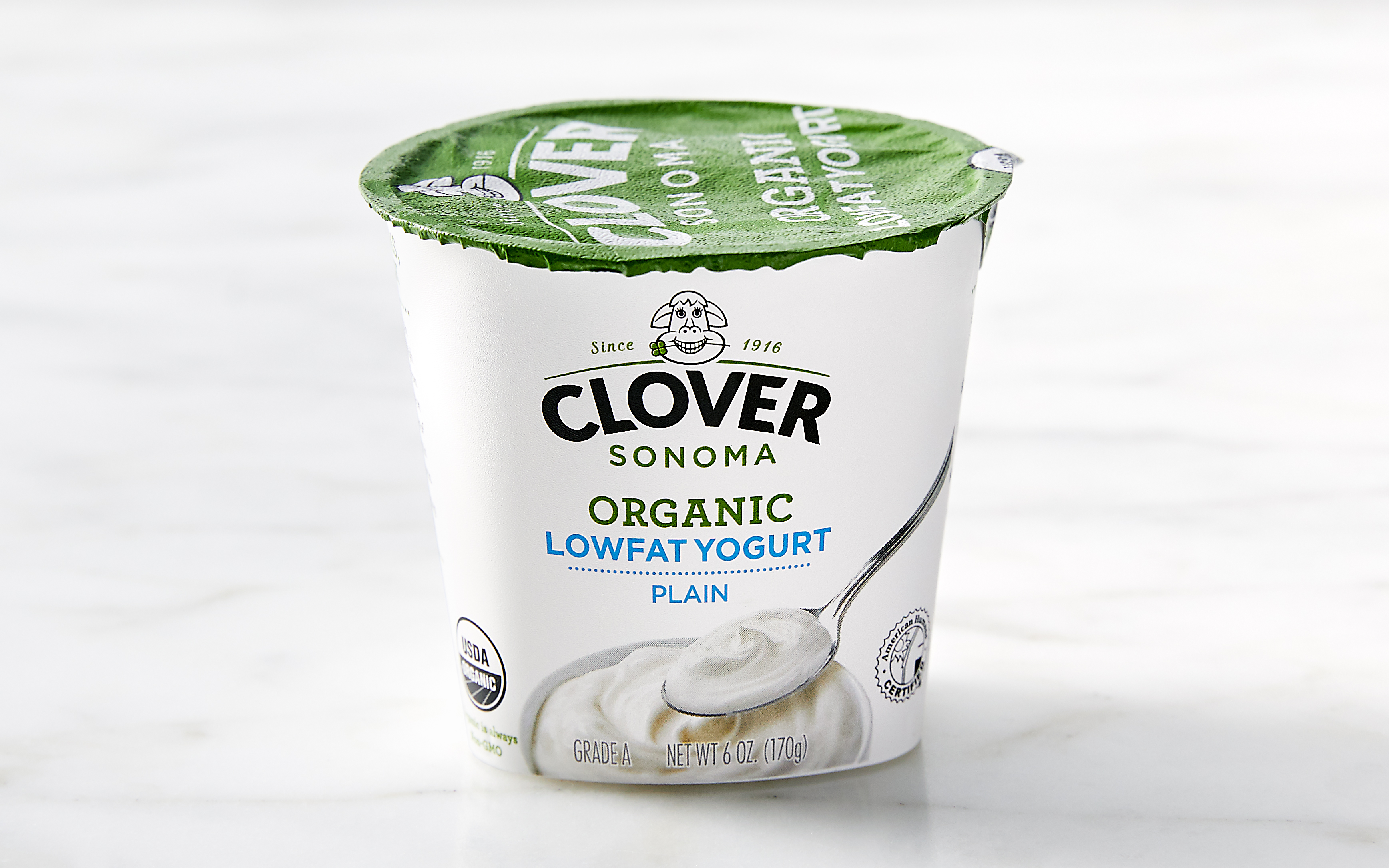 Organic Low Fat Plain Yogurt | 6 oz | Clover Sonoma | Good Eggs