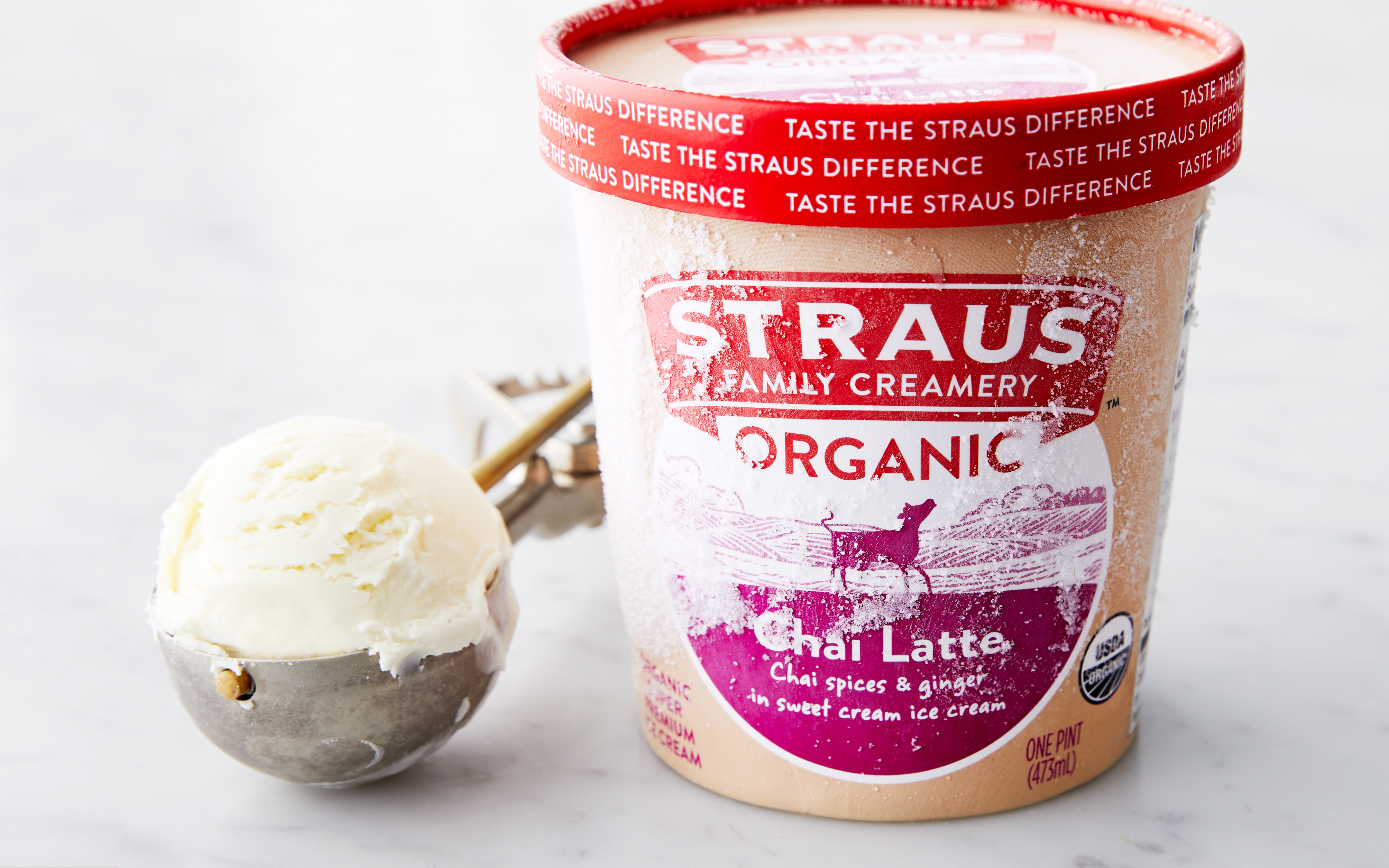 Organic Chai Latte Ice Cream | 1 pint | Straus Family Creamery | Good Eggs