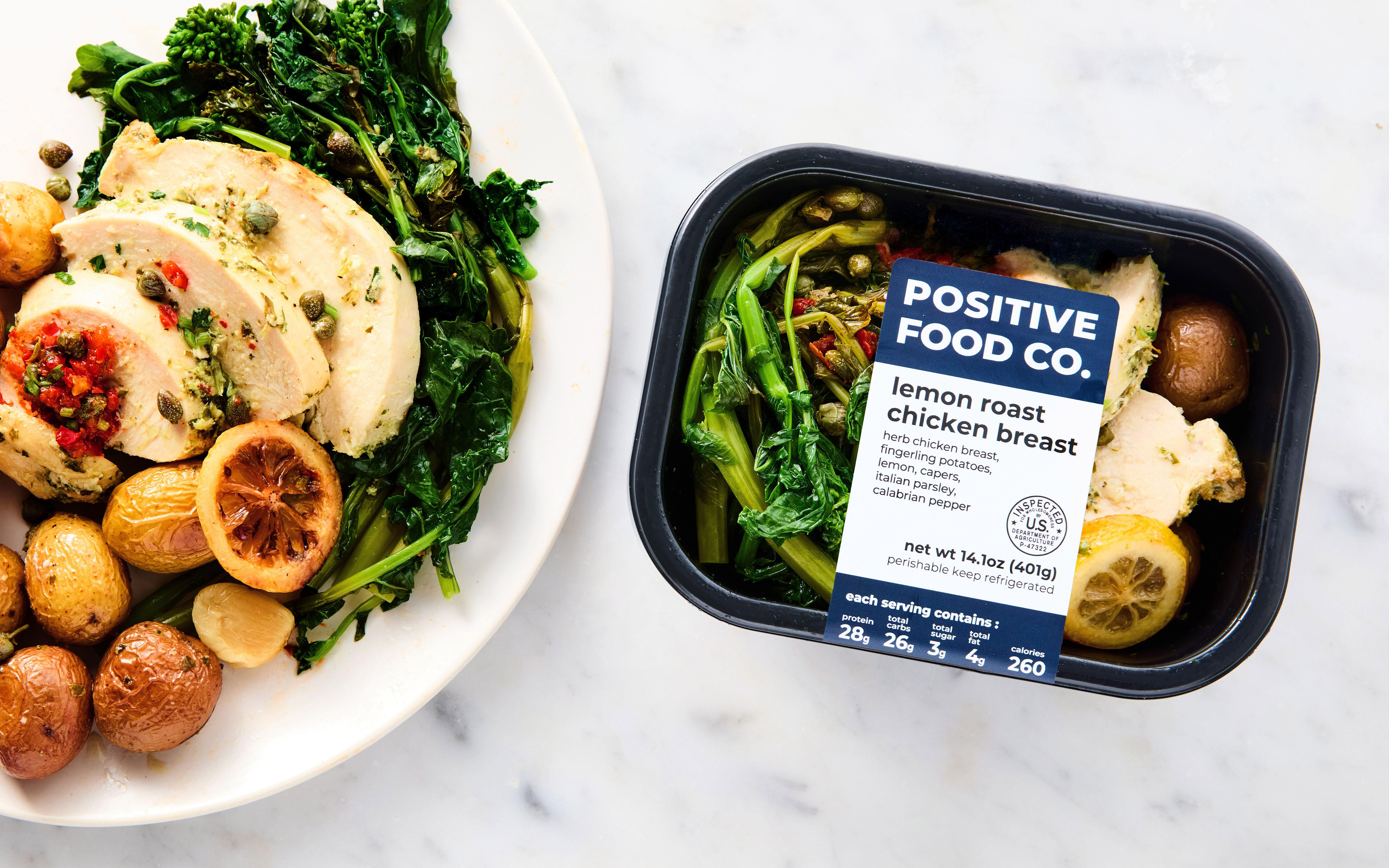 Lemon Roast Chicken Breast | 14.14 oz | Positive Food Co | Good Eggs