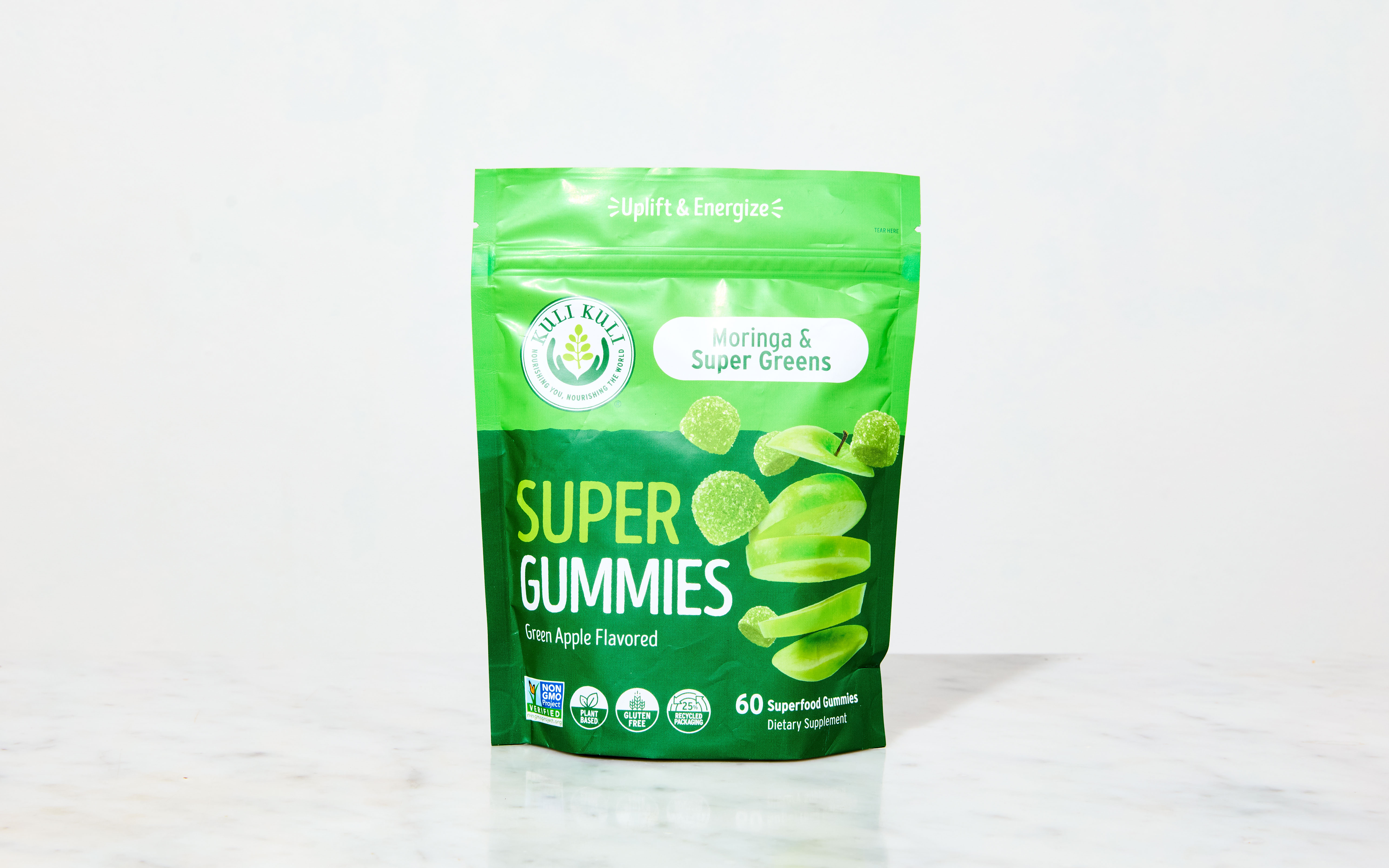 Moringa & Super Greens Gummies | 60 count | Kuli Kuli | Good Eggs