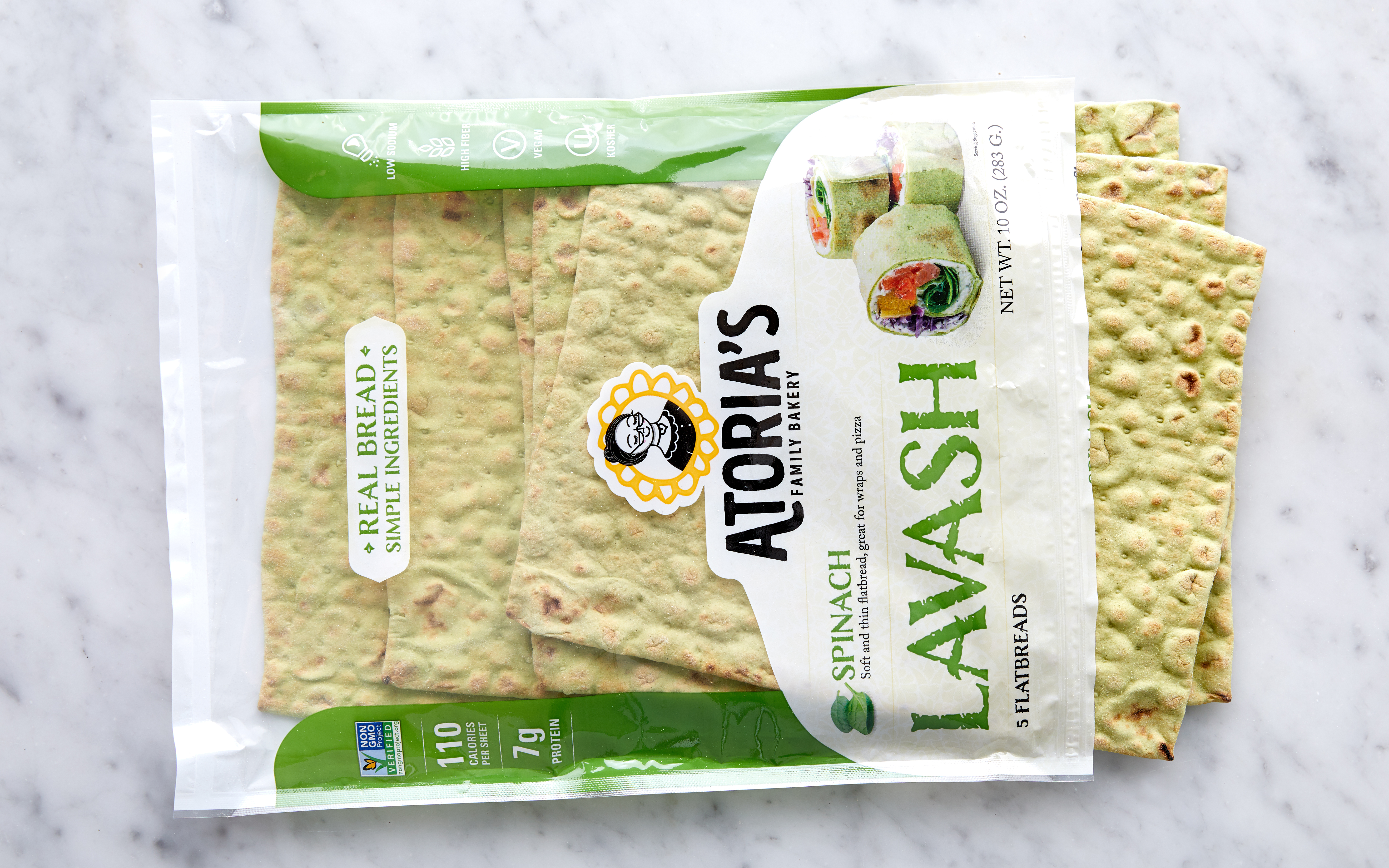 Spinach Lavash | 10 oz | Atoria's Family Bakery | Good Eggs