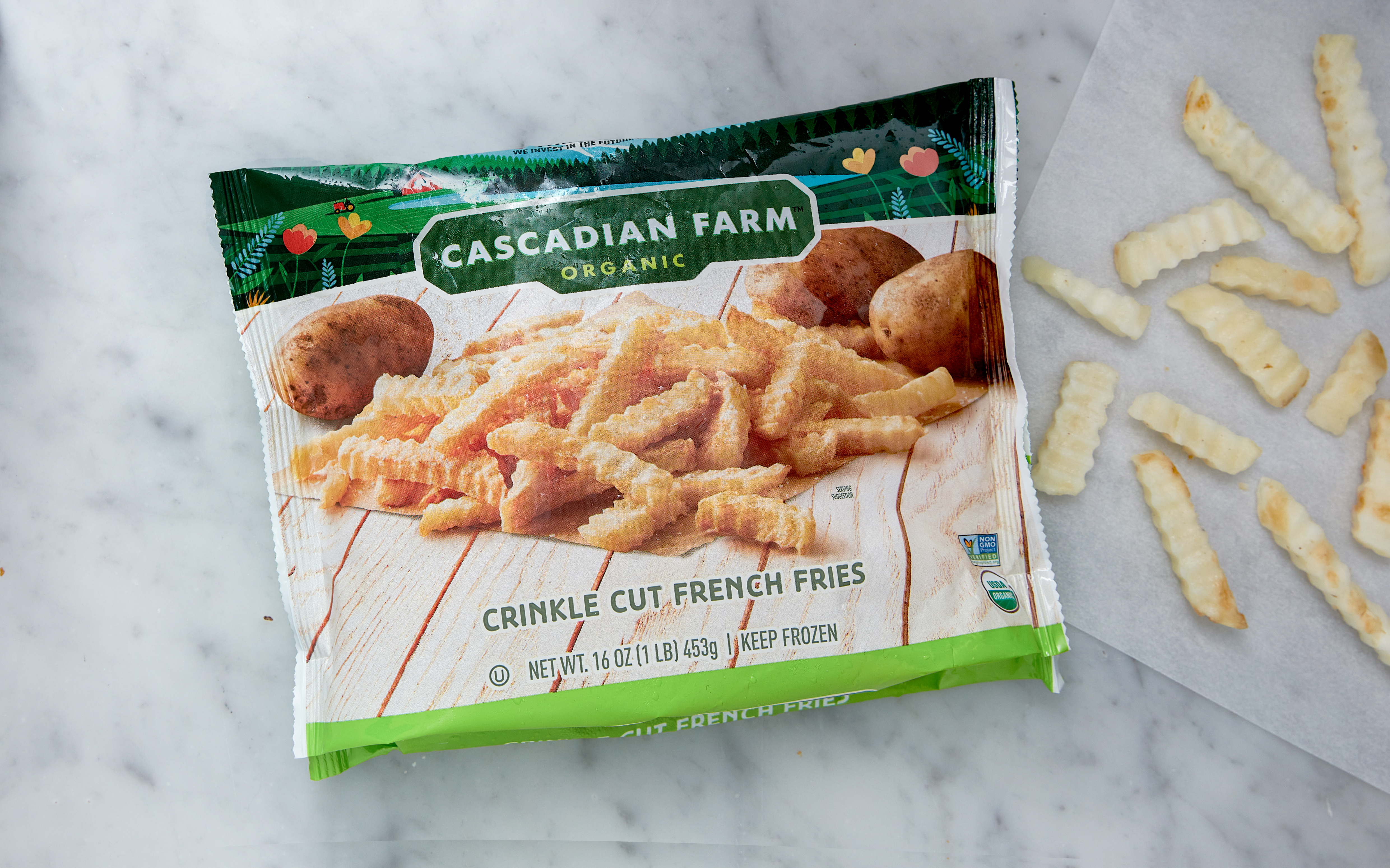 Organic Crinkle Cut French Fries | 16 oz | Cascadian Farm | Good Eggs