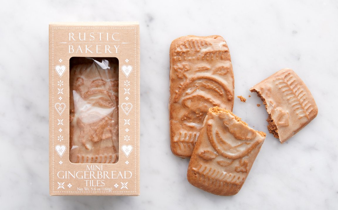 Mini Gingerbread Tiles | 4 count | Rustic Bakery | Good Eggs