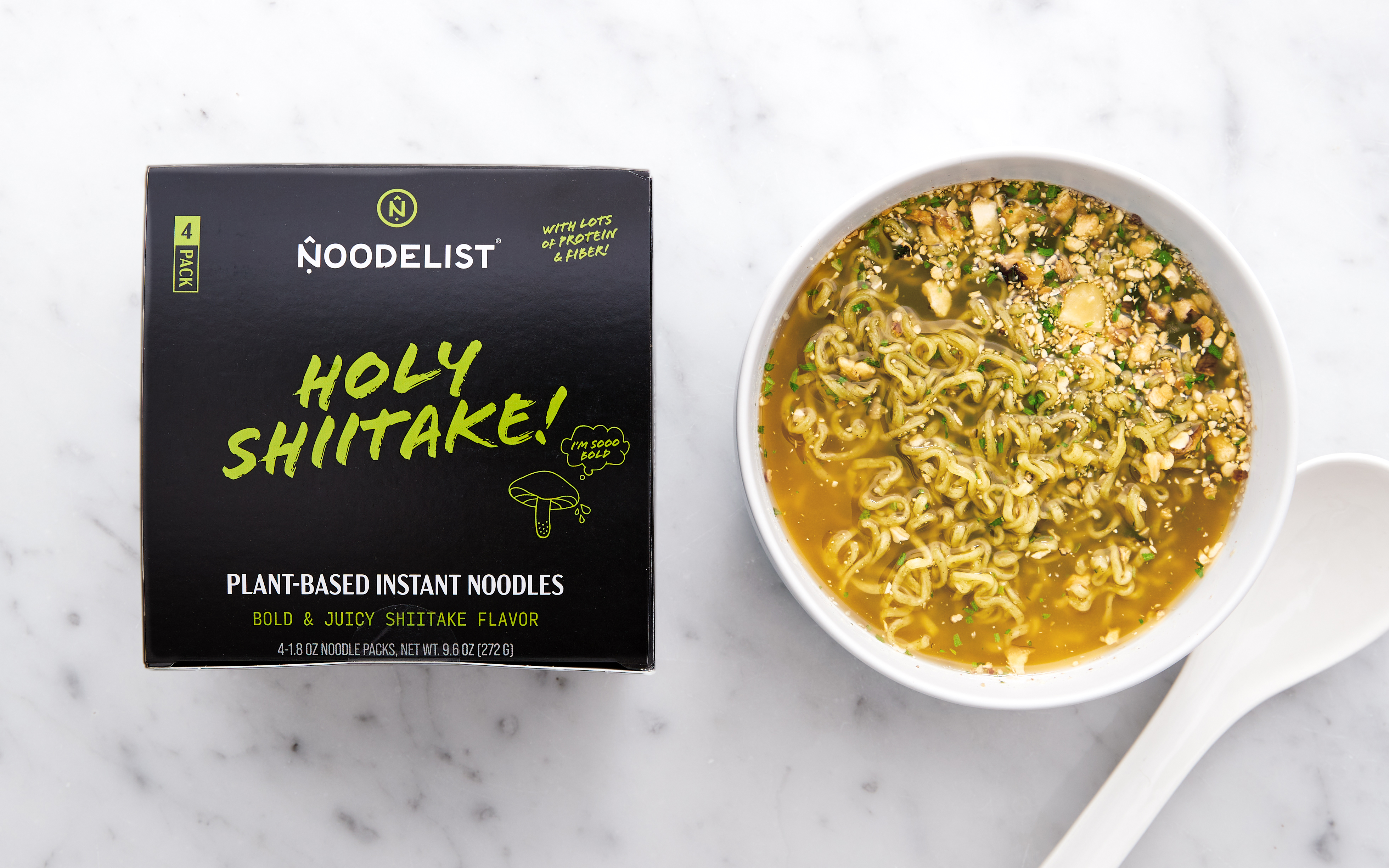 Vegan Bold & Juicy Shiitake Instant Noodles | 4 count | Noodelist ...