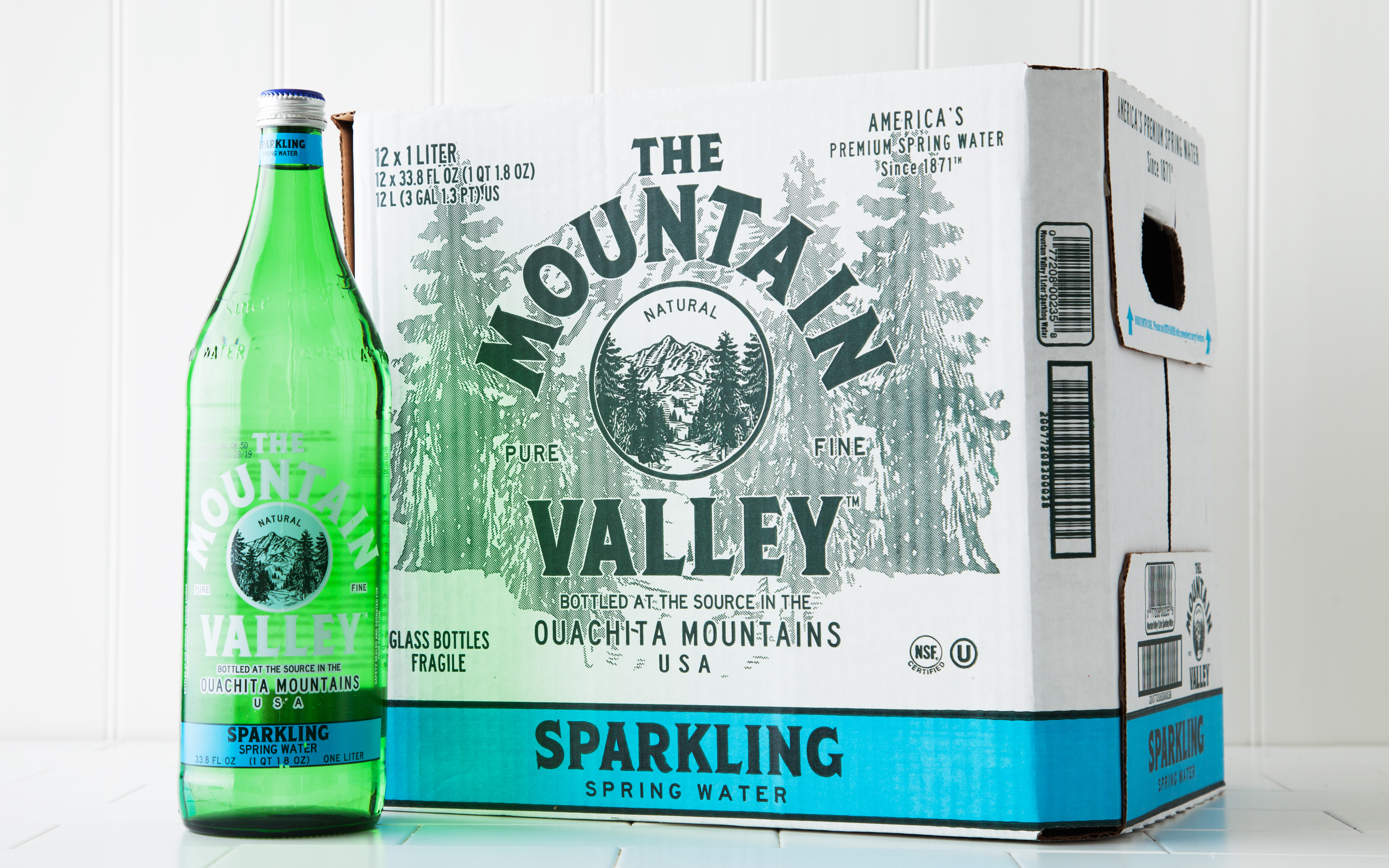 Case of Sparkling Spring Water | 12 count | Mountain Valley Spring ...