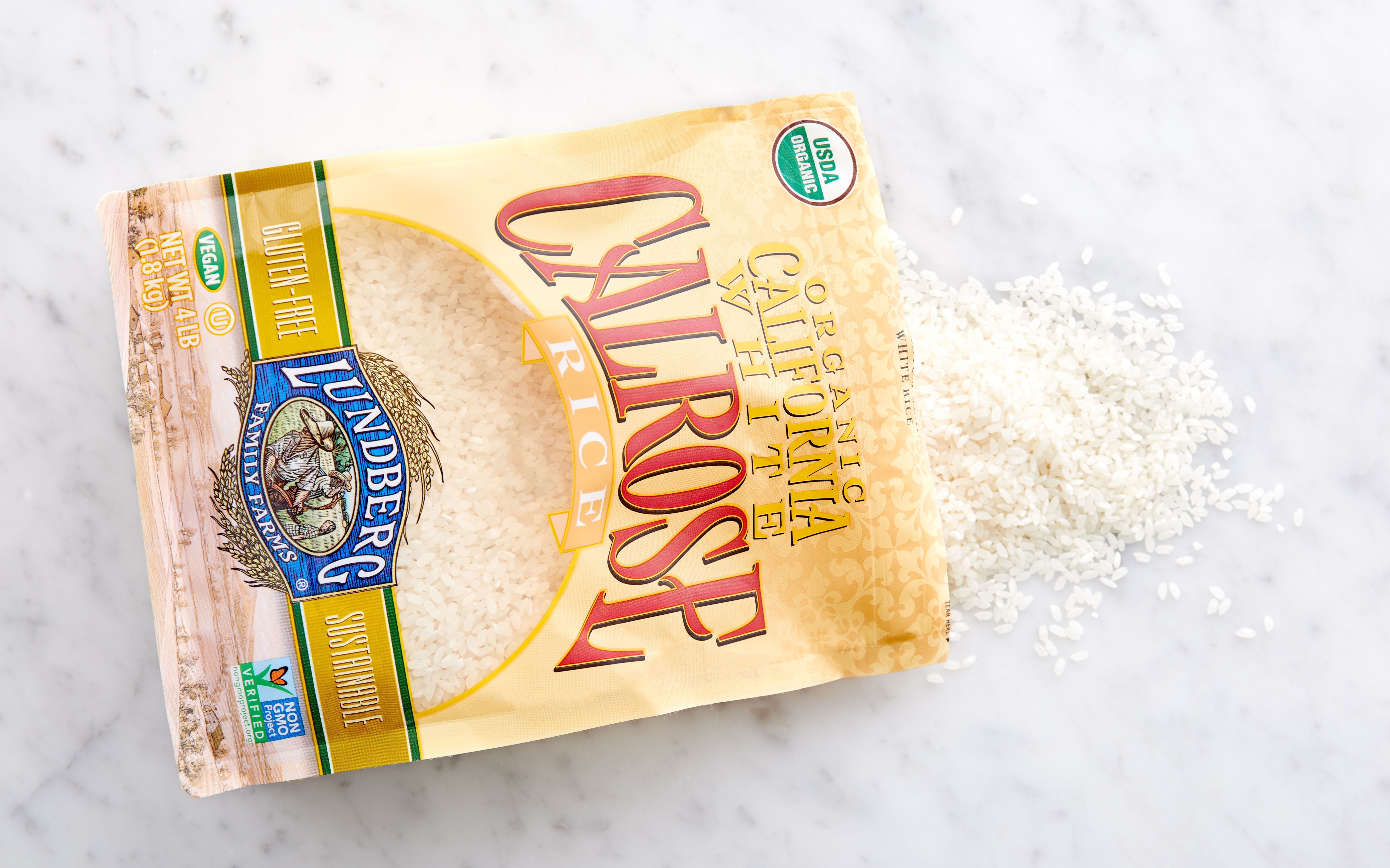 Organic California White Calrose Rice | 4 lb | Lundberg Family Farm ...