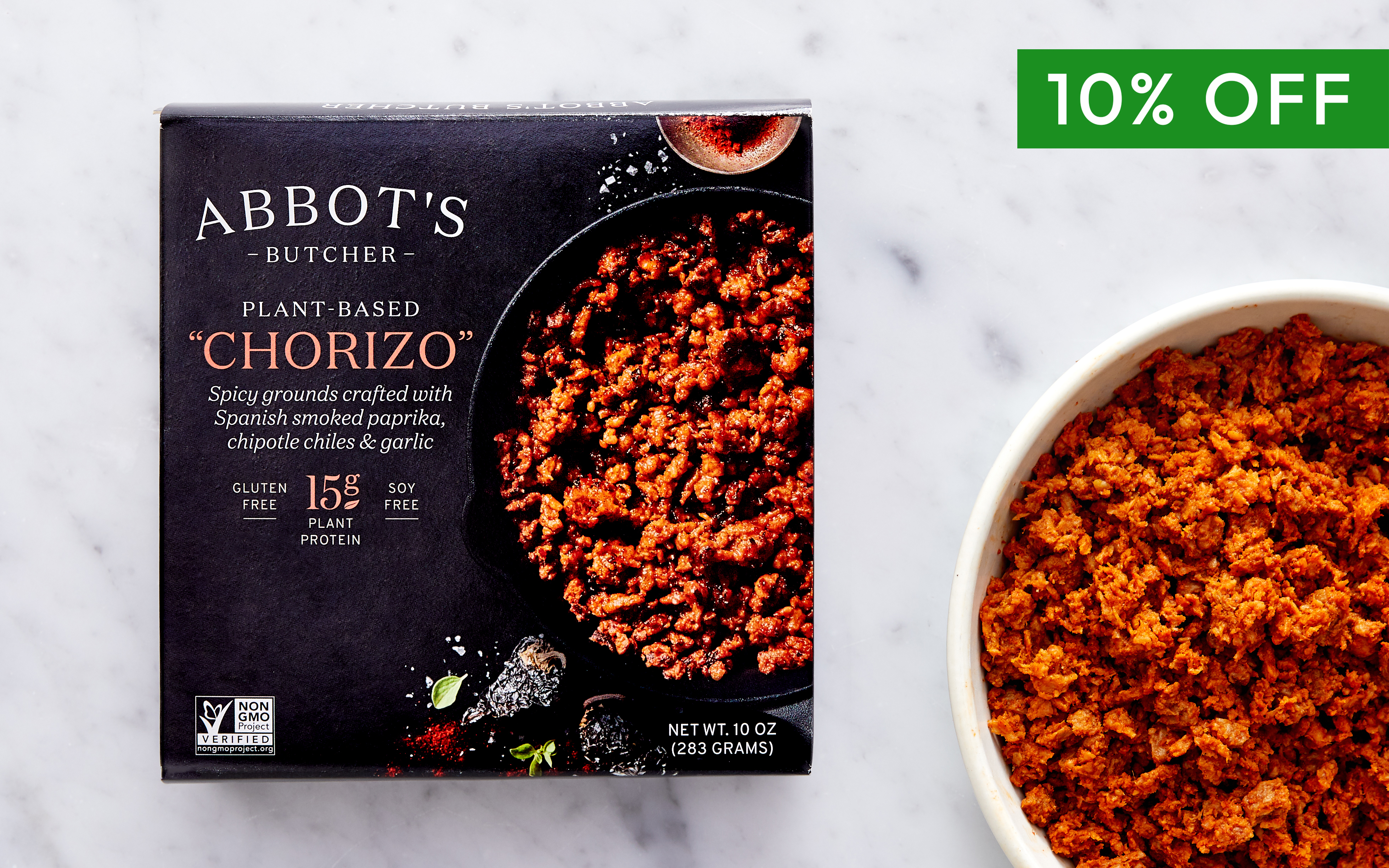 Plant-Based "Chorizo" | 10 oz | Abbot's Butcher | Good Eggs