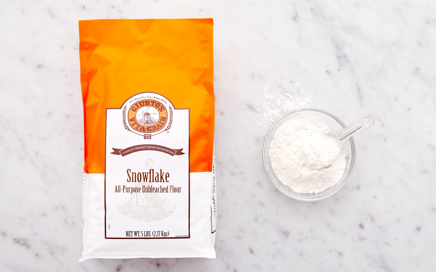 All Purpose Snowflake Unbleached Flour | 5 lb | Giustos | Good Eggs