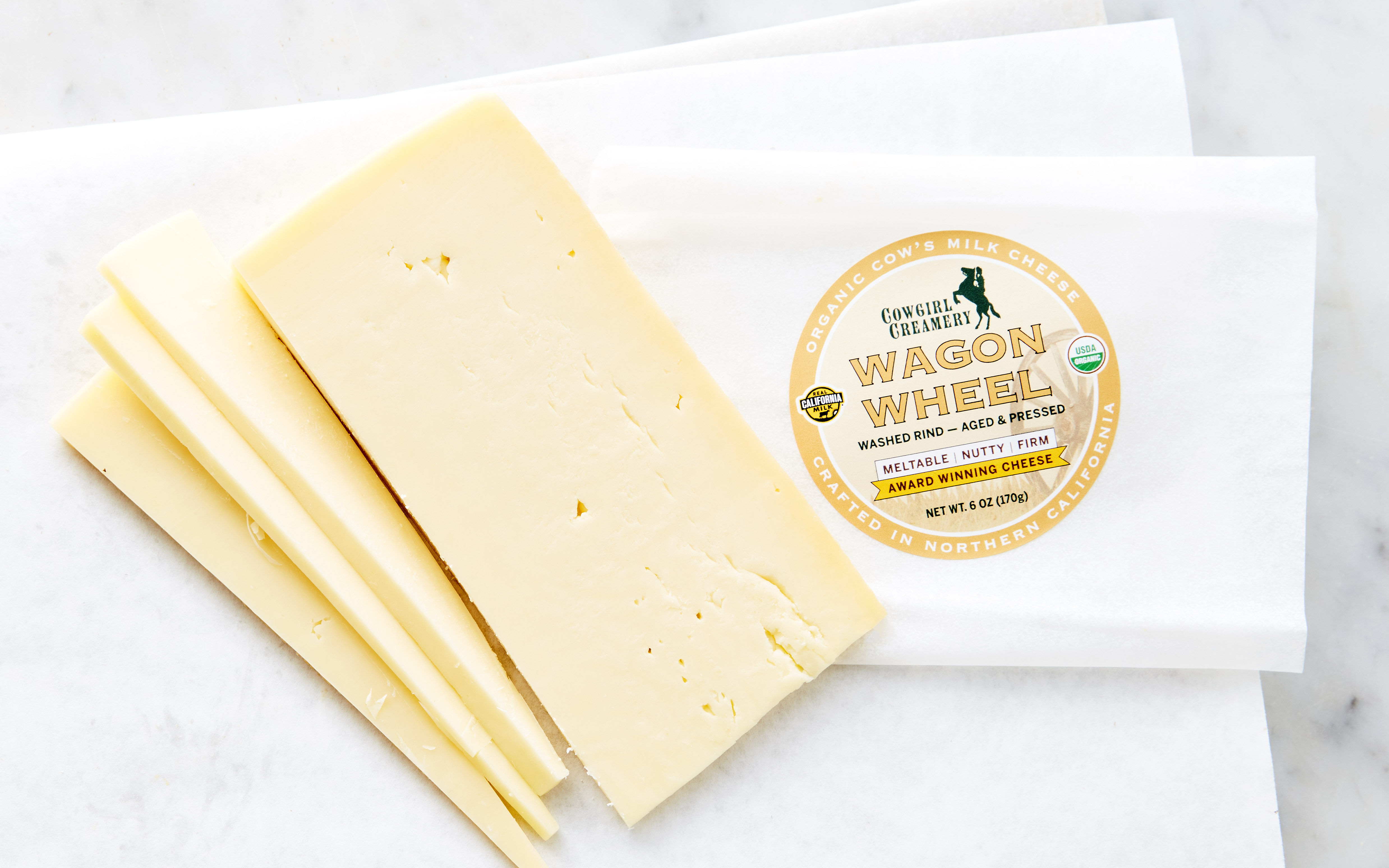 Organic Wagon Wheel Wedges | 6 oz | Cowgirl Creamery | Good Eggs